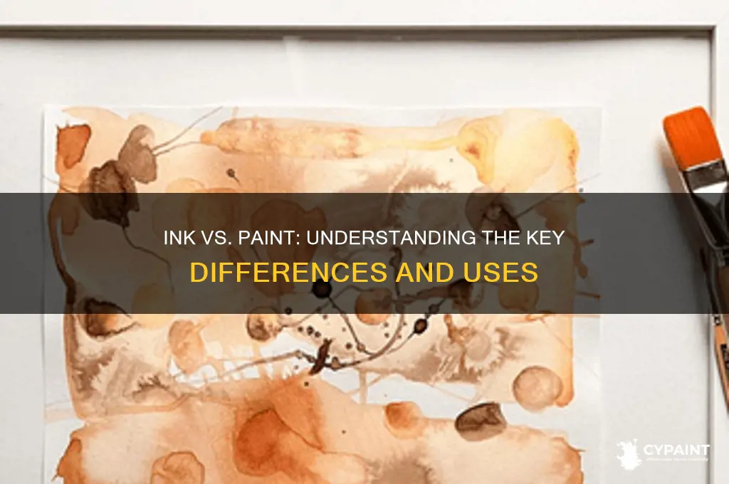 Ink Vs. Paint: Understanding The Key Differences And Uses | CyPaint