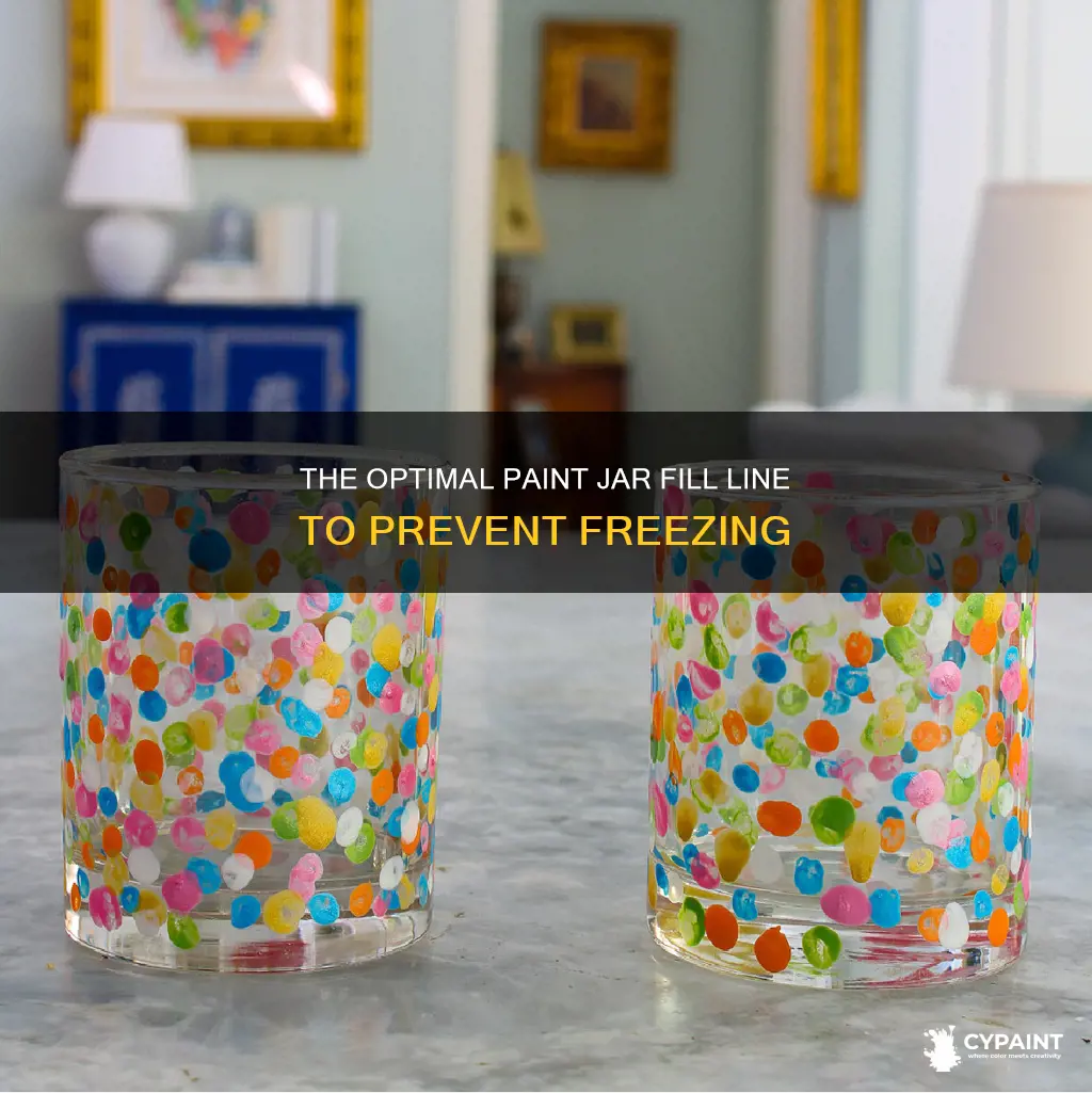 The Optimal Paint Jar Fill Line To Prevent Freezing | CyPaint