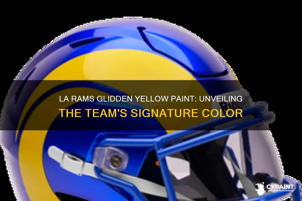 La Rams Glidden Yellow Paint: Unveiling The Team's Signature Color ...