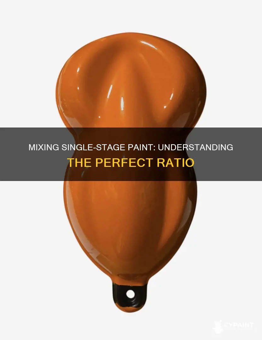 Mixing Single-Stage Paint: Understanding The Perfect Ratio | CyPaint