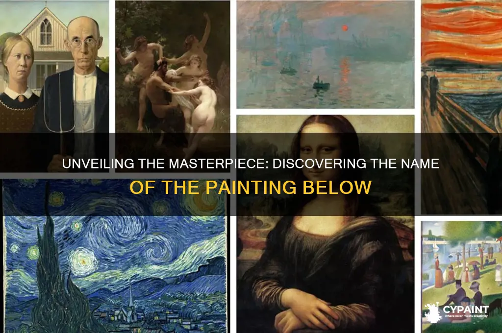 Unveiling The Masterpiece: Discovering The Name Of The Painting Below ...