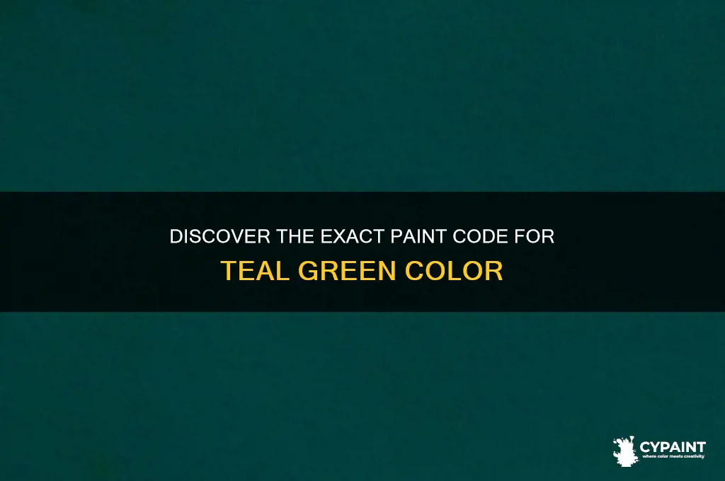 Discover The Exact Paint Code For Teal Green Color | CyPaint