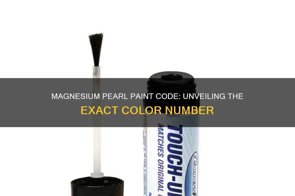 Magnesium Pearl Paint Code: Unveiling The Exact Color Number | CyPaint