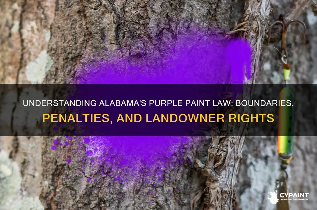 Understanding Alabama's Purple Paint Law: Boundaries, Penalties, And ...