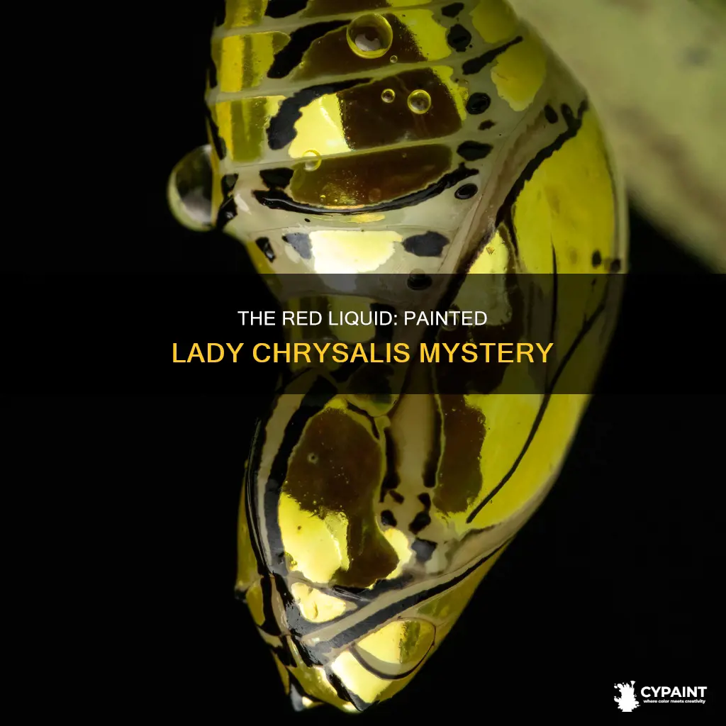 The Red Liquid: Painted Lady Chrysalis Mystery | CyPaint