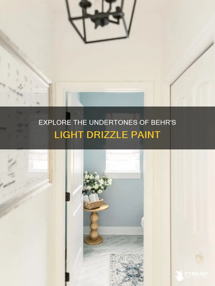 Explore The Undertones Of Behr's Light Drizzle Paint | CyPaint
