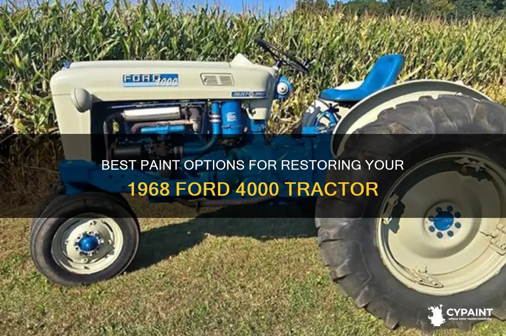 Best Paint Options For Restoring Your 1968 Ford 4000 Tractor | CyPaint
