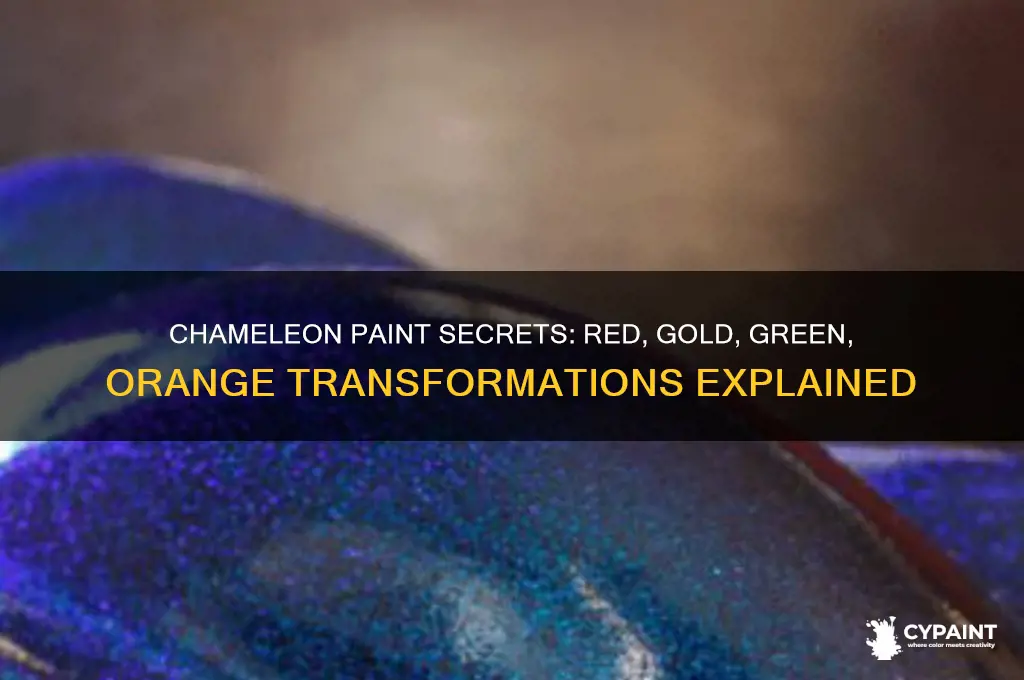 Chameleon Paint Secrets: Red, Gold, Green, Orange Transformations ...