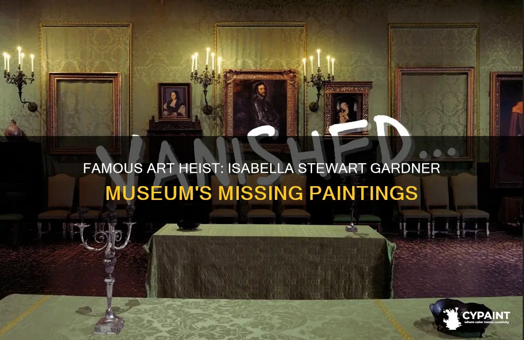 Famous Art Heist: Isabella Stewart Gardner Museum's Missing Paintings ...