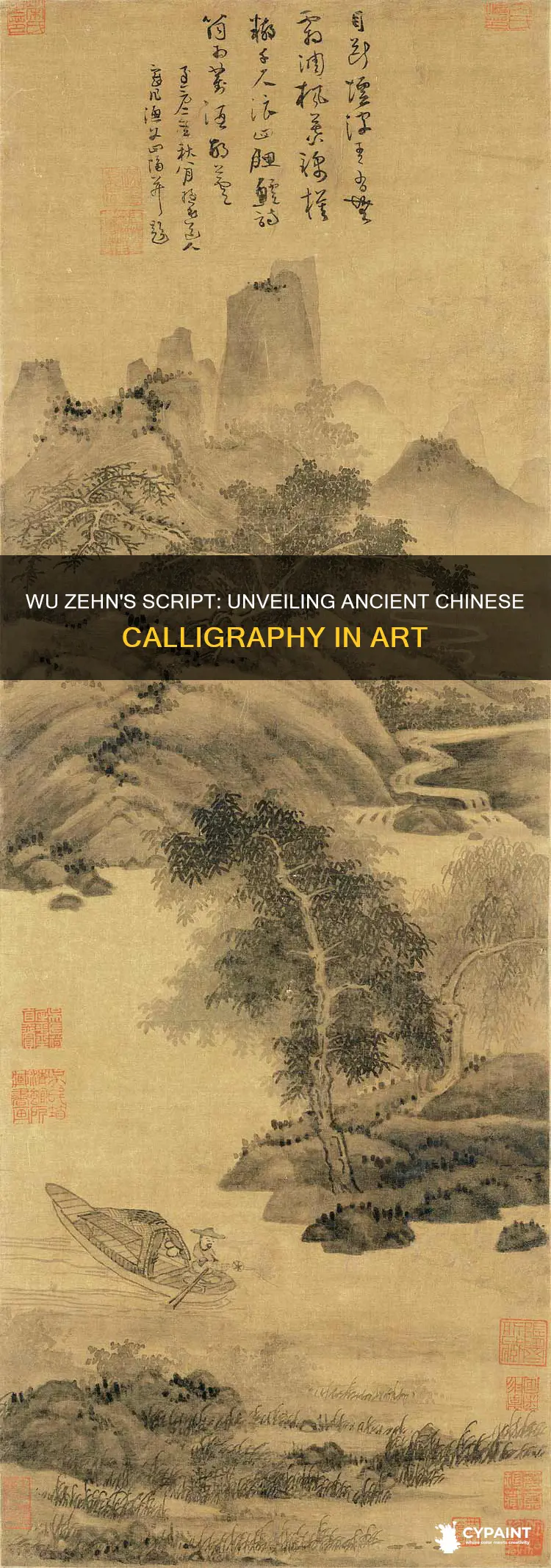Wu Zehn's Script: Unveiling Ancient Chinese Calligraphy In Art | CyPaint