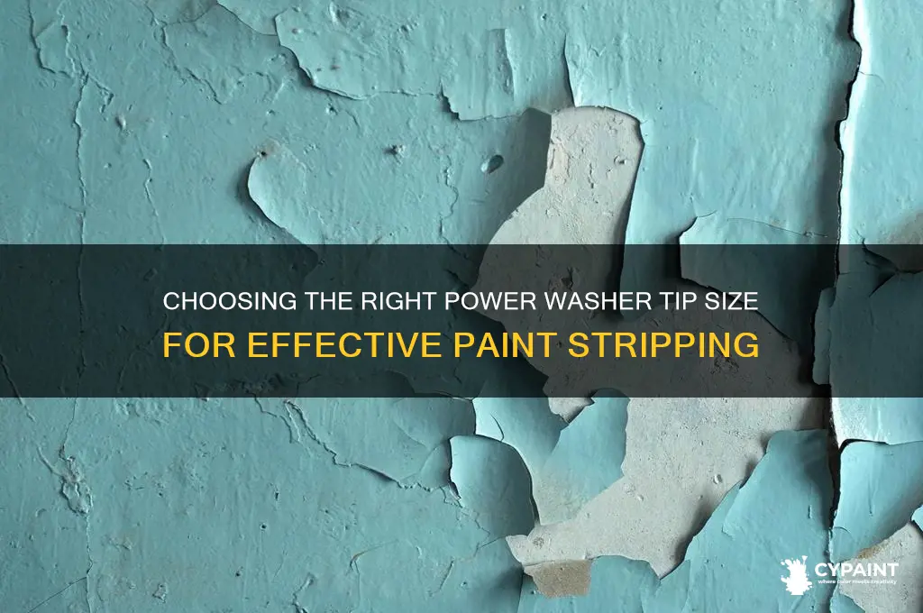 Choosing The Right Power Washer Tip Size For Effective Paint Stripping ...