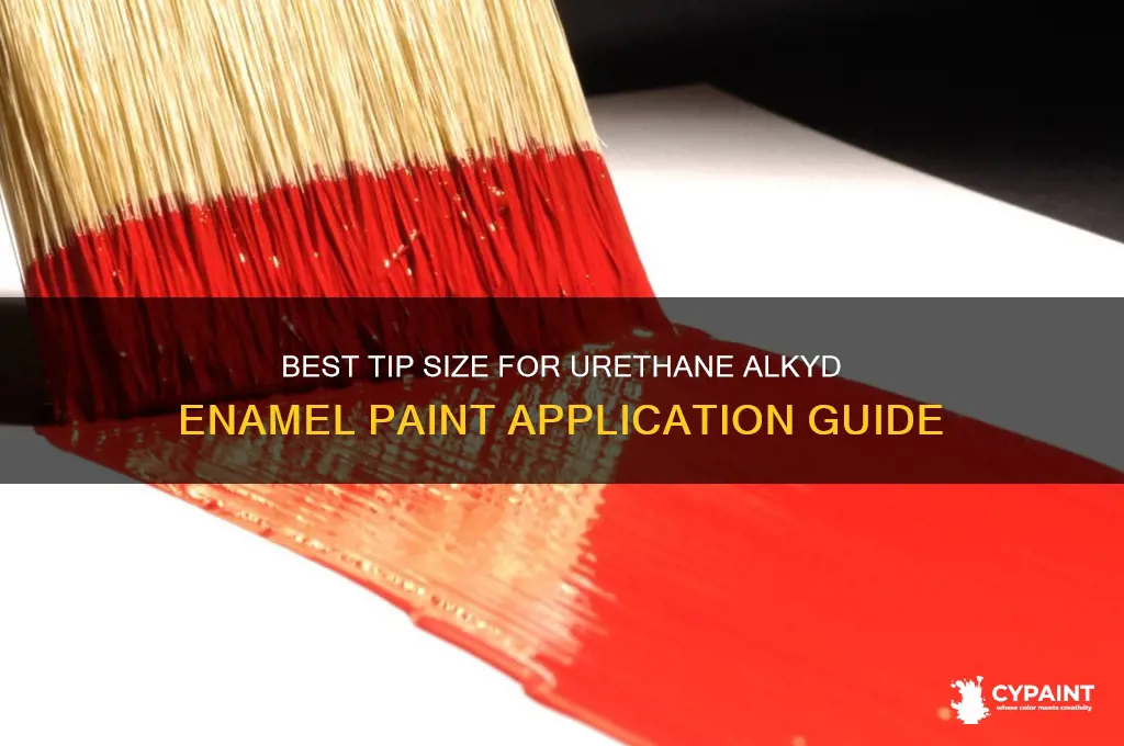 Best Tip Size For Urethane Alkyd Enamel Paint Application Guide | CyPaint