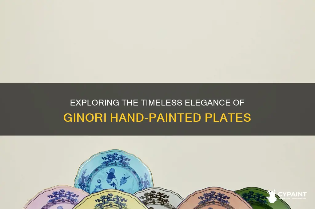 Exploring The Timeless Elegance Of Ginori Hand-Painted Plates | CyPaint