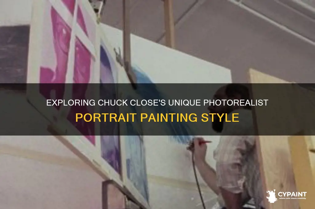 Exploring Chuck Close's Unique Photorealist Portrait Painting Style ...