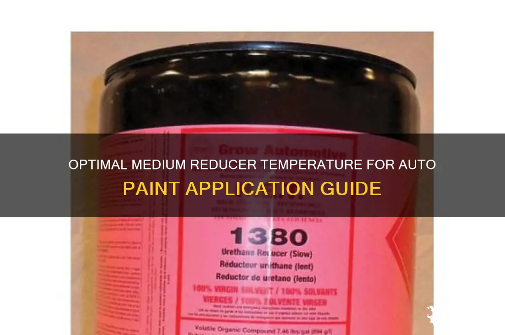 Optimal Medium Reducer Temperature For Auto Paint Application Guide ...