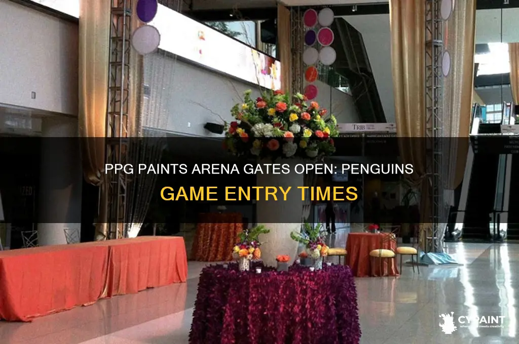 Ppg Paints Arena Gates Open: Penguins Game Entry Times | CyPaint