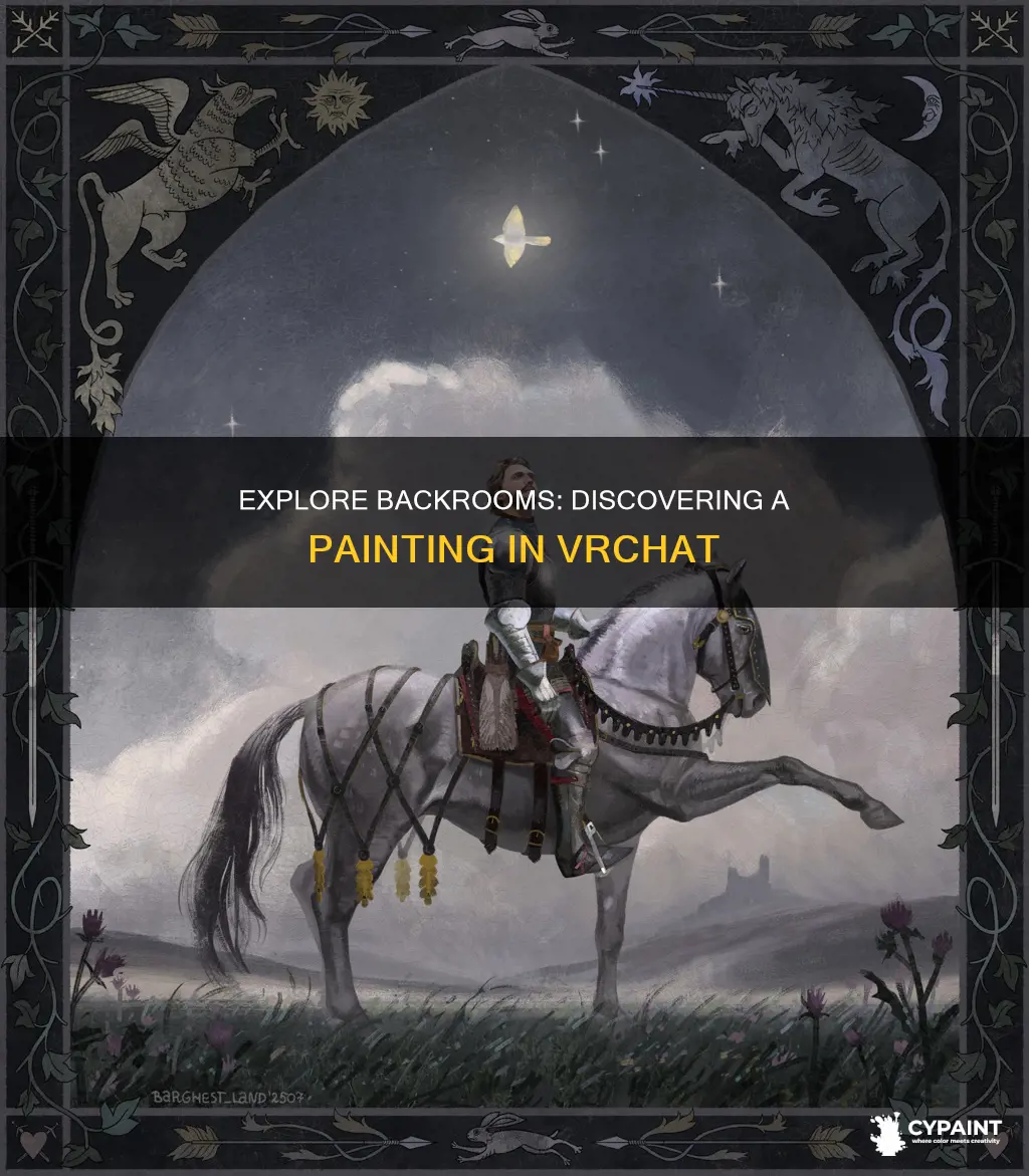 Explore Backrooms: Discovering A Painting In Vrchat | CyPaint