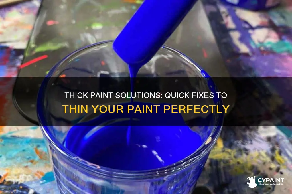 Thick Paint Solutions: Quick Fixes To Thin Your Paint Perfectly | CyPaint