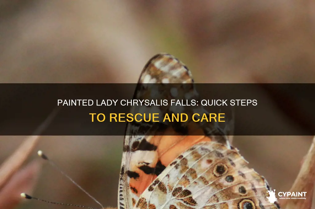 Painted Lady Chrysalis Falls: Quick Steps To Rescue And Care | CyPaint