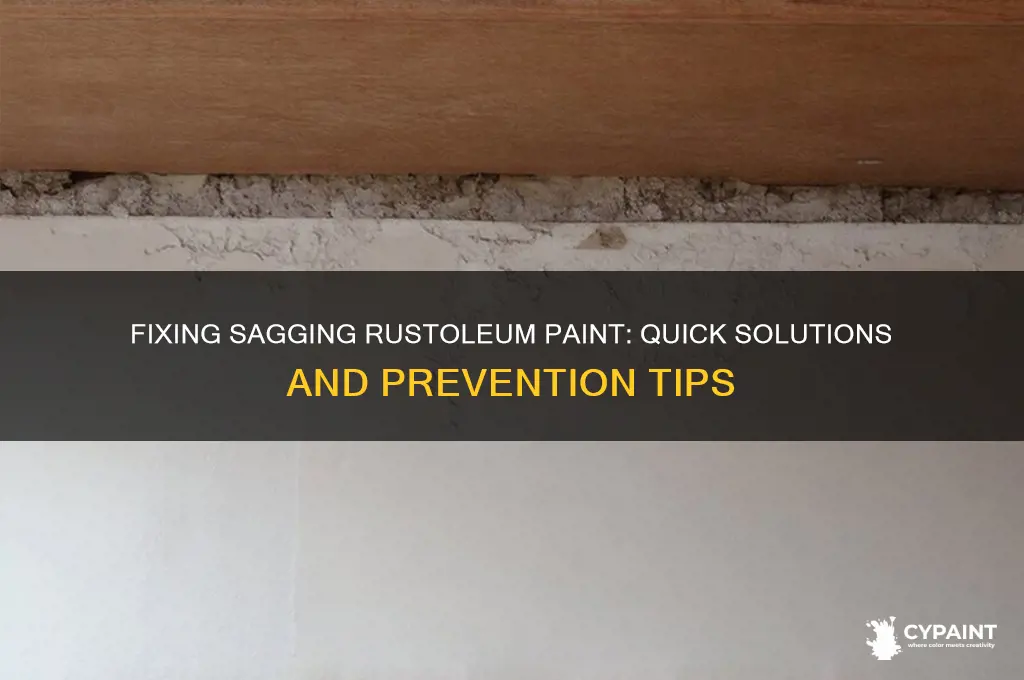 Fixing Sagging Rustoleum Paint: Quick Solutions And Prevention Tips ...