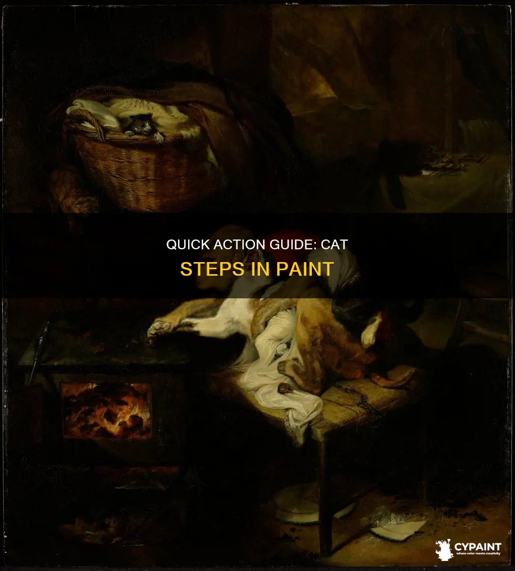 Quick Action Guide: Cat Steps In Paint | CyPaint