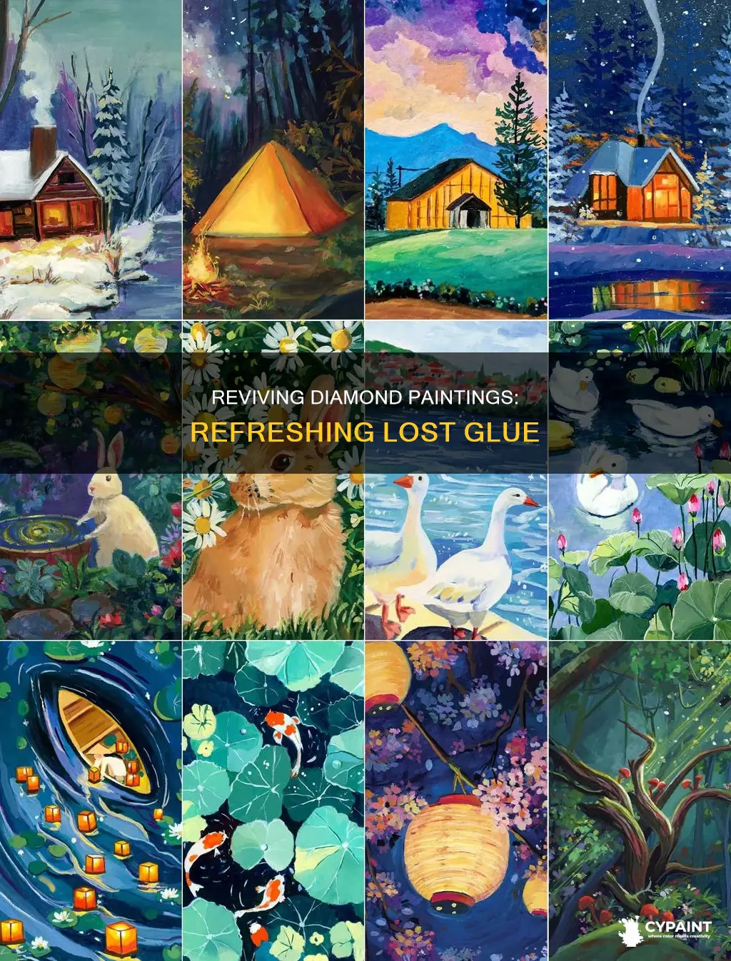 Reviving Diamond Paintings: Refreshing Lost Glue | CyPaint