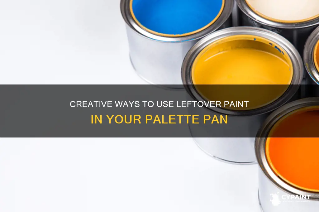 Creative Ways To Use Leftover Paint In Your Palette Pan | CyPaint