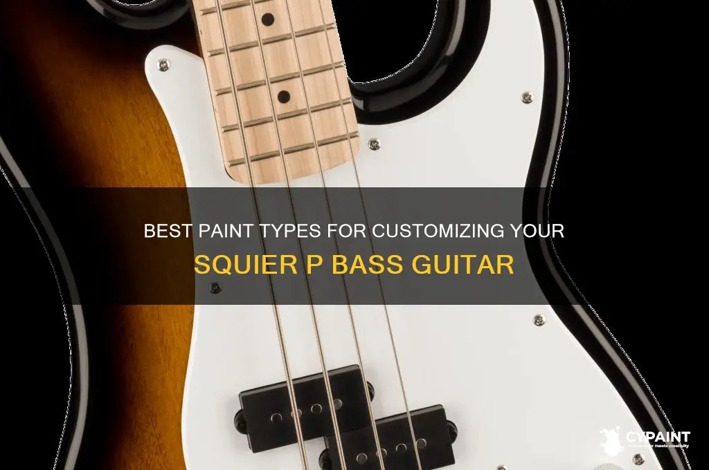Best Paint Types For Customizing Your Squier P Bass Guitar | CyPaint