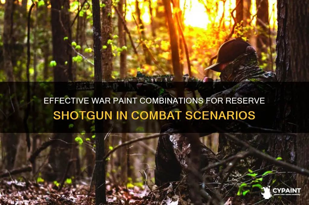 Effective War Paint Combinations For Reserve Shotgun In Combat ...