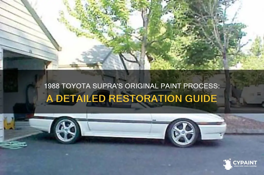 1988 Toyota Supra's Original Paint Process: A Detailed Restoration ...
