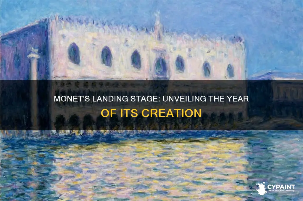 Monet's Landing Stage: Unveiling The Year Of Its Creation | CyPaint