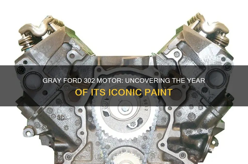 Gray Ford 302 Motor: Uncovering The Year Of Its Iconic Paint | CyPaint