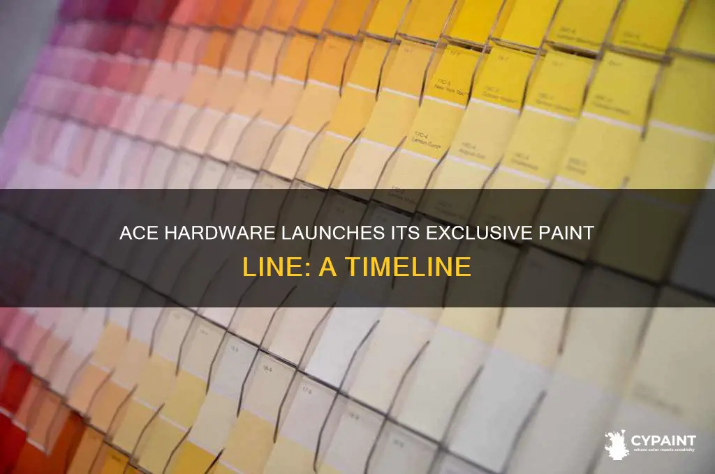 Ace Hardware Launches Its Exclusive Paint Line: A Timeline | CyPaint