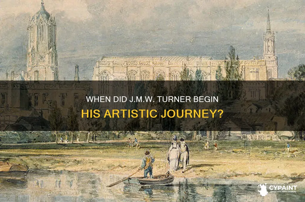 When Did J.M.W. Turner Begin His Artistic Journey? | CyPaint