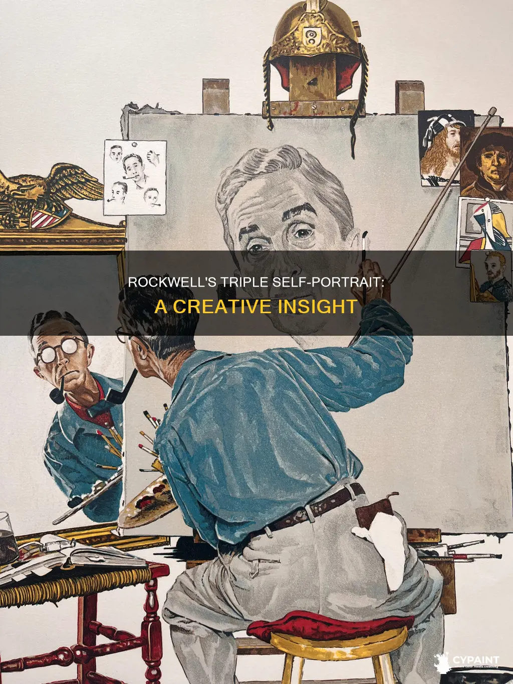Rockwell's Triple Self-Portrait: A Creative Insight | CyPaint