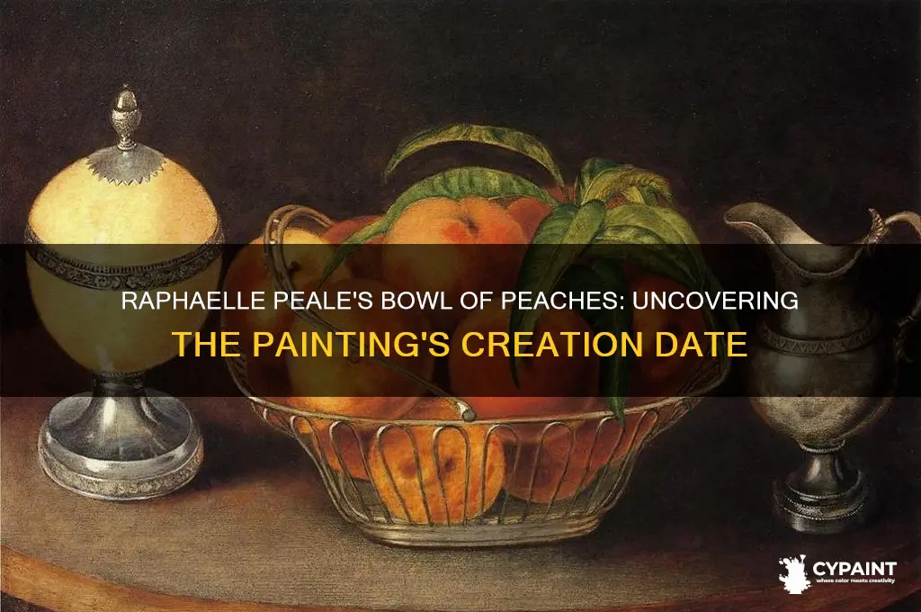 Raphaelle Peale's Bowl Of Peaches: Uncovering The Painting's Creation ...