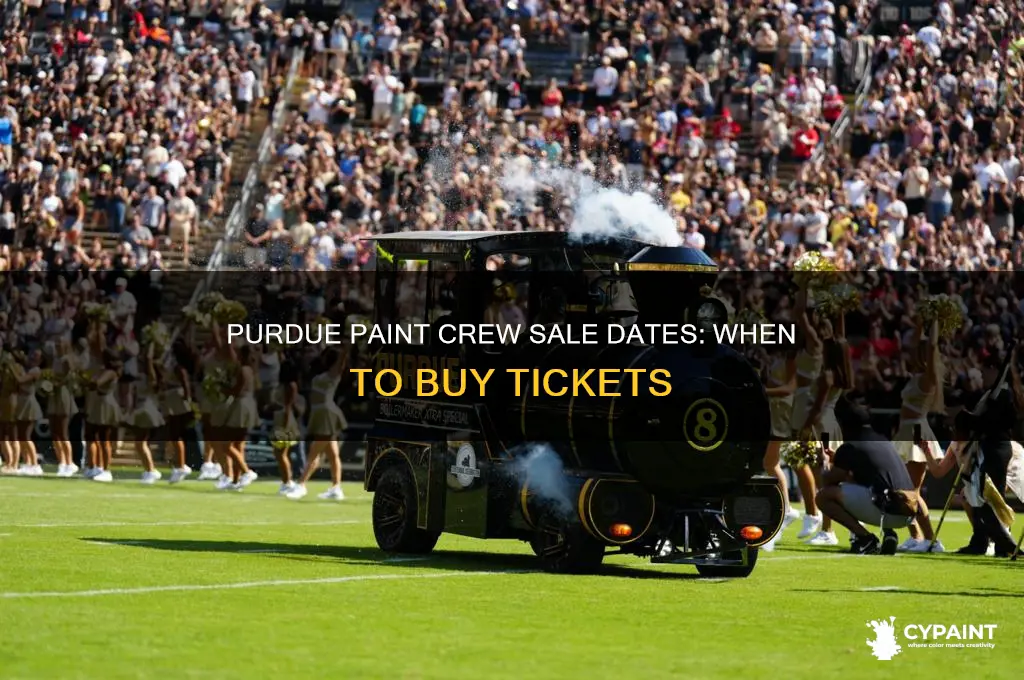 Purdue Paint Crew Sale Dates: When To Buy Tickets | CyPaint