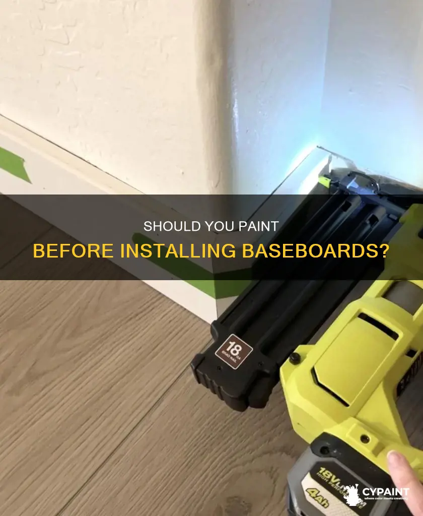 Should You Paint Before Installing Baseboards? | CyPaint