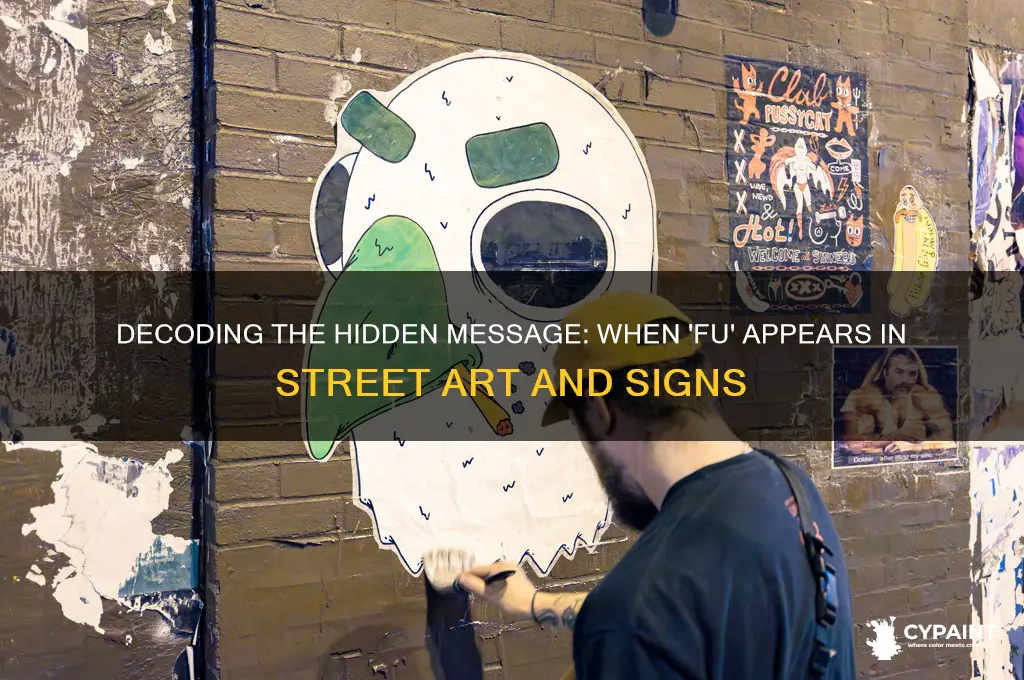 Decoding The Hidden Message: When 'Fu' Appears In Street Art And Signs ...