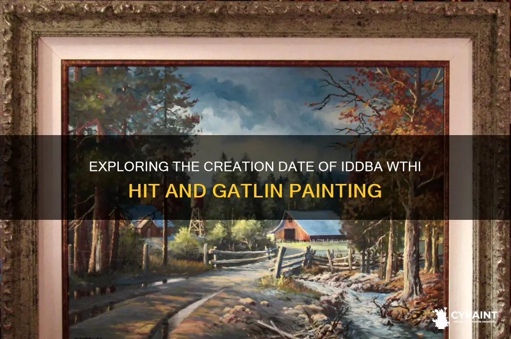 Exploring The Creation Date Of Iddba Wthi Hit And Gatlin Painting | CyPaint