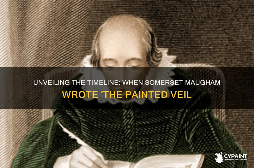 Unveiling The Timeline: When Somerset Maugham Wrote 'The Painted Veil ...