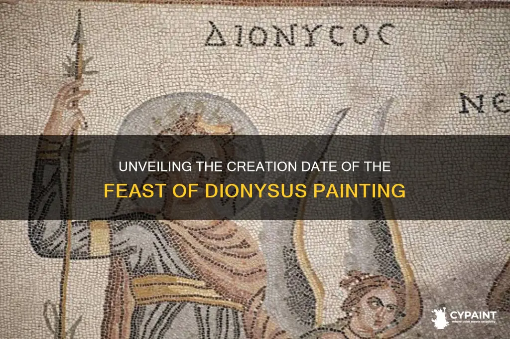 Unveiling The Creation Date Of The Feast Of Dionysus Painting | CyPaint