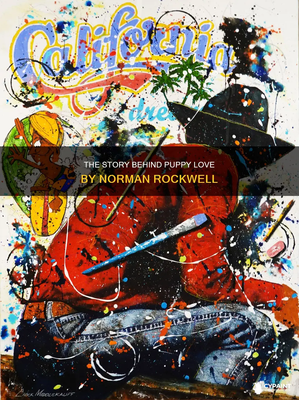 The Story Behind Puppy Love By Norman Rockwell | CyPaint