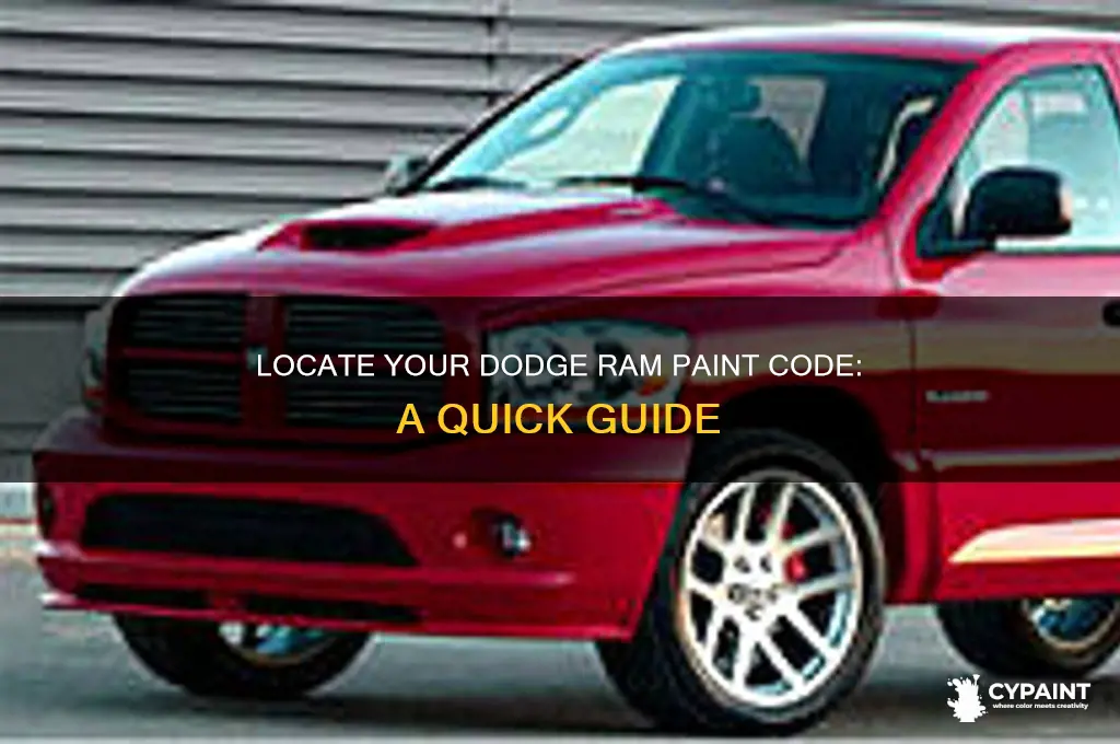 Locate Your Dodge Ram Paint Code: A Quick Guide | CyPaint