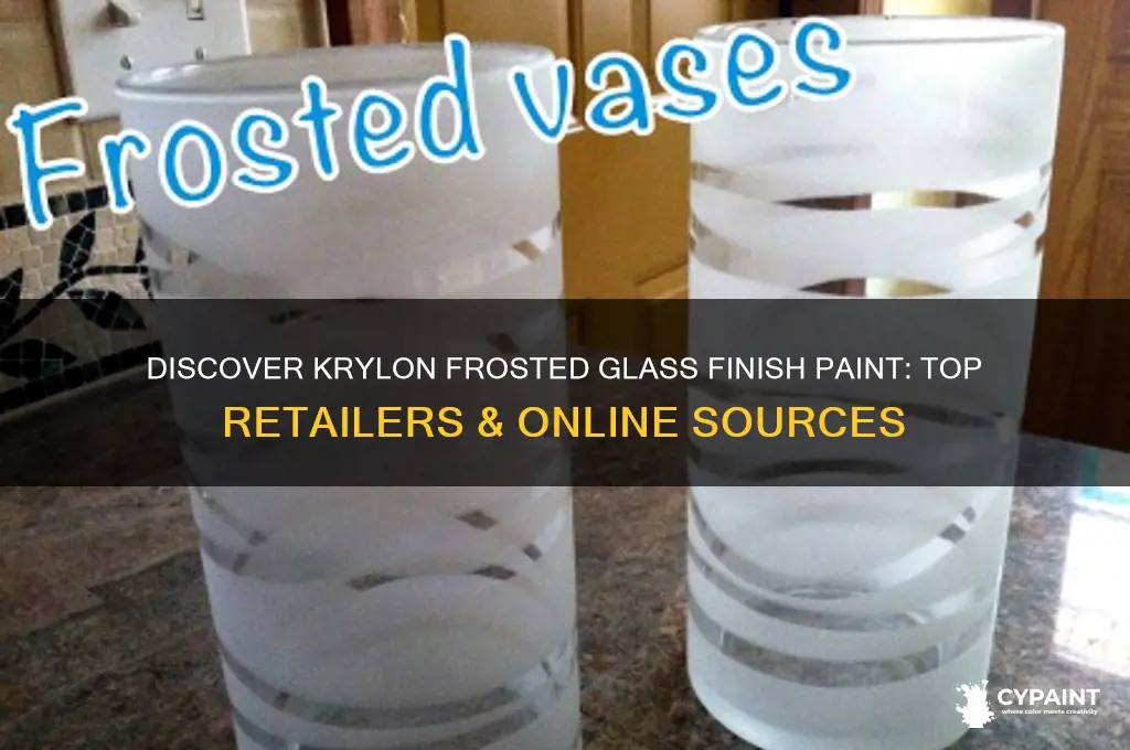 Discover Krylon Frosted Glass Finish Paint: Top Retailers & Online ...