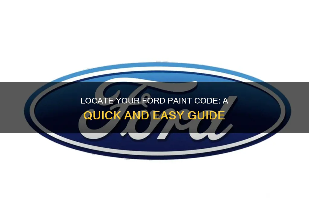 Locate Your Ford Paint Code: A Quick And Easy Guide | CyPaint