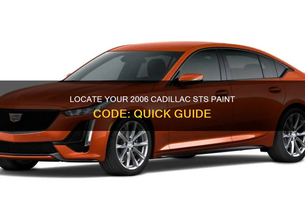 Locate Your 2006 Cadillac Sts Paint Code: Quick Guide | CyPaint