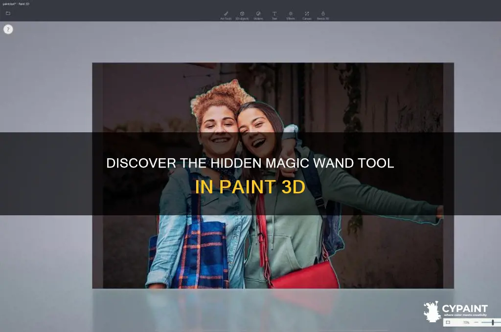 Discover The Hidden Magic Wand Tool In Paint 3D | CyPaint