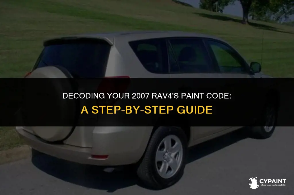 Decoding Your 2007 Rav4's Paint Code: A Step-By-Step Guide | CyPaint