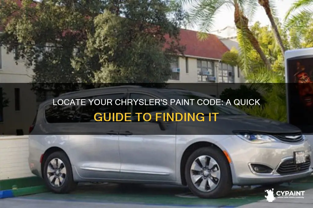 Locate Your Chrysler's Paint Code: A Quick Guide To Finding It | CyPaint